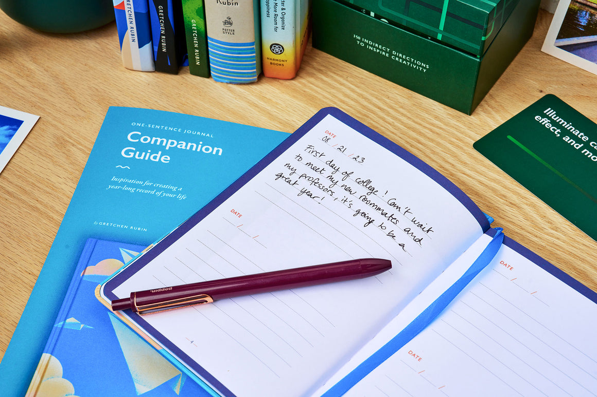 One-Sentence Journal with FREE Companion Guide – The Happiness Project